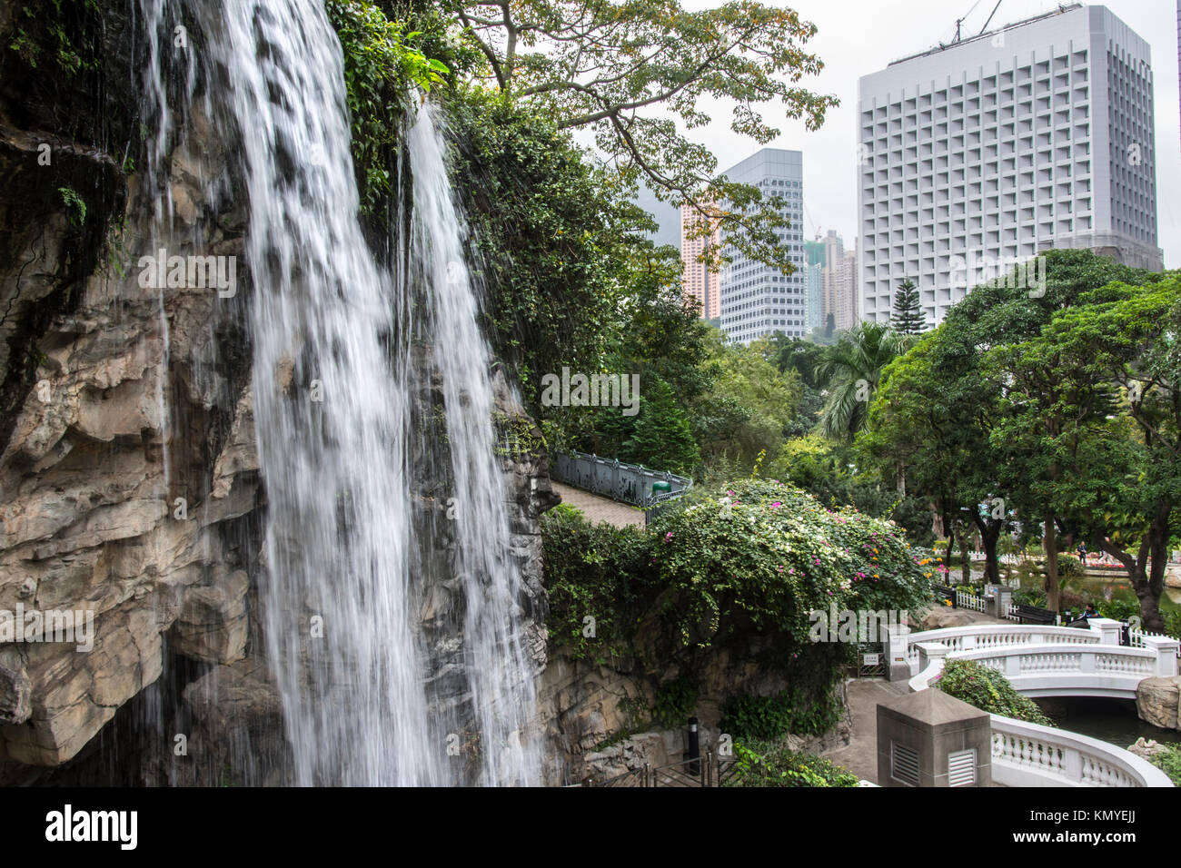 A fall in Hong Kong park Stock Photo - Alamy
