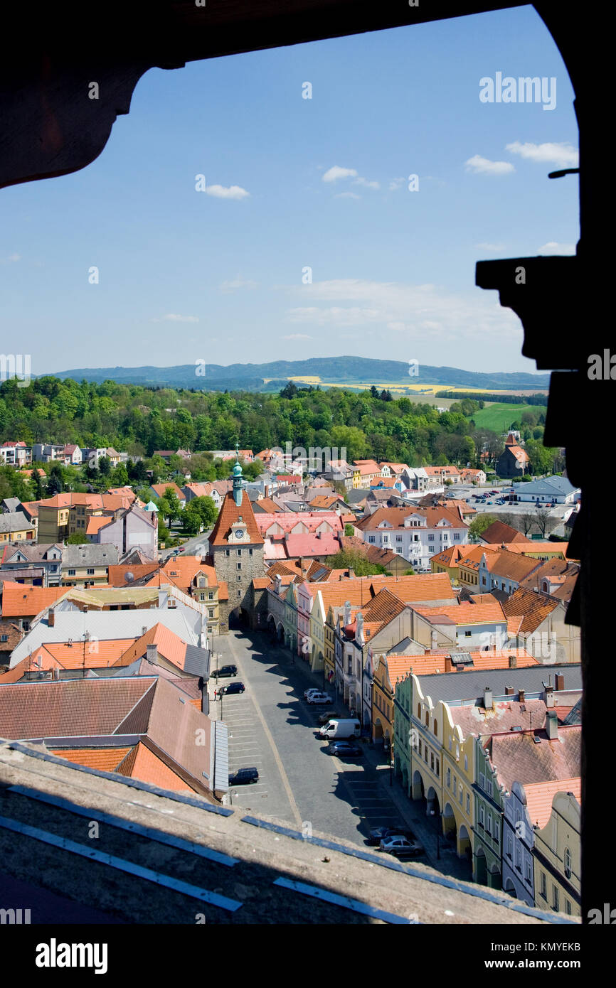 historical town Domazlice, western Bohemia, Czech republic Stock Photo ...