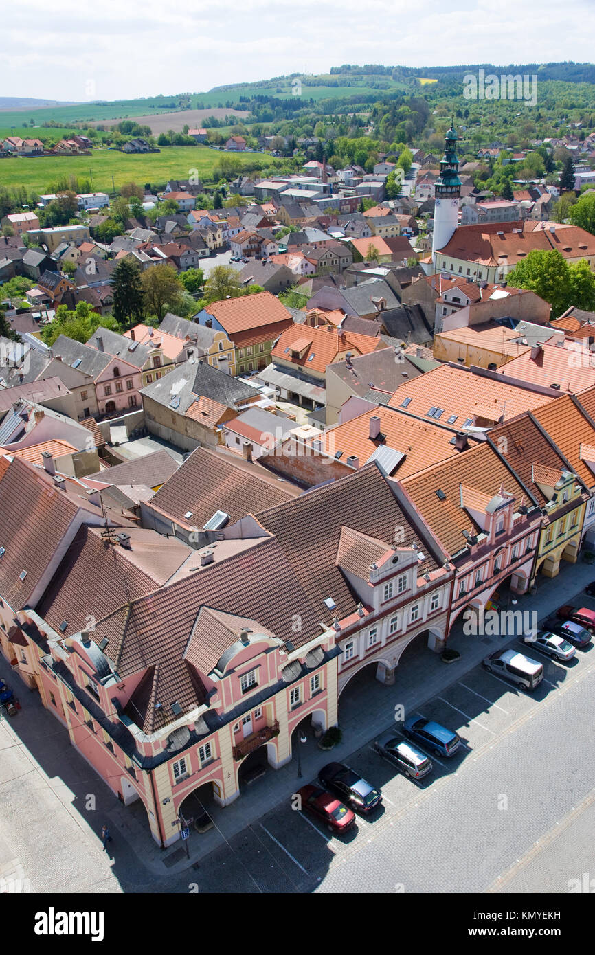 historical town Domazlice, western Bohemia, Czech republic Stock Photo ...
