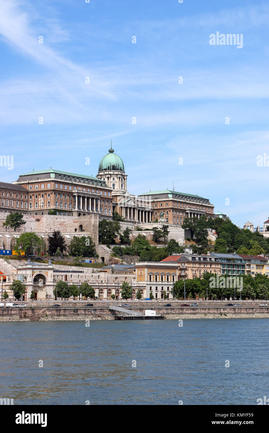Budapest royal castle on Danube river Hungary Stock Photo - Alamy