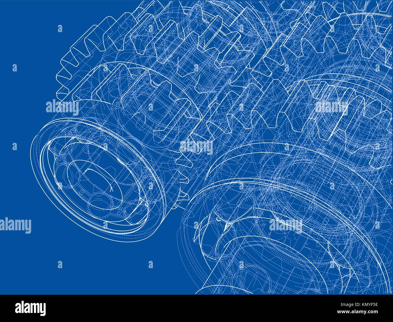 Gearbox sketch. Vector Stock Vector Image & Art - Alamy