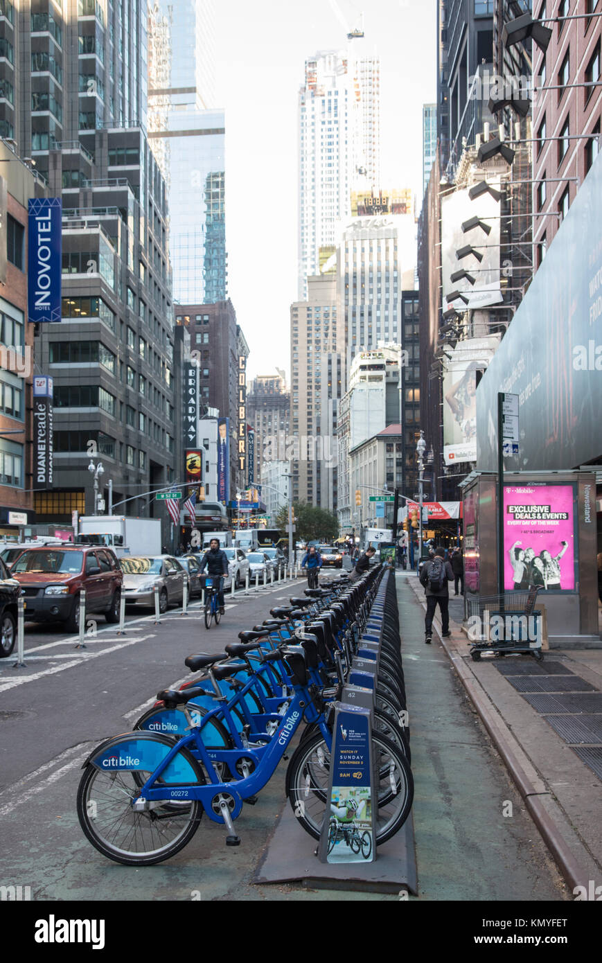 Bike Sharing Scheme Manhattan New York Stock Photo - Alamy