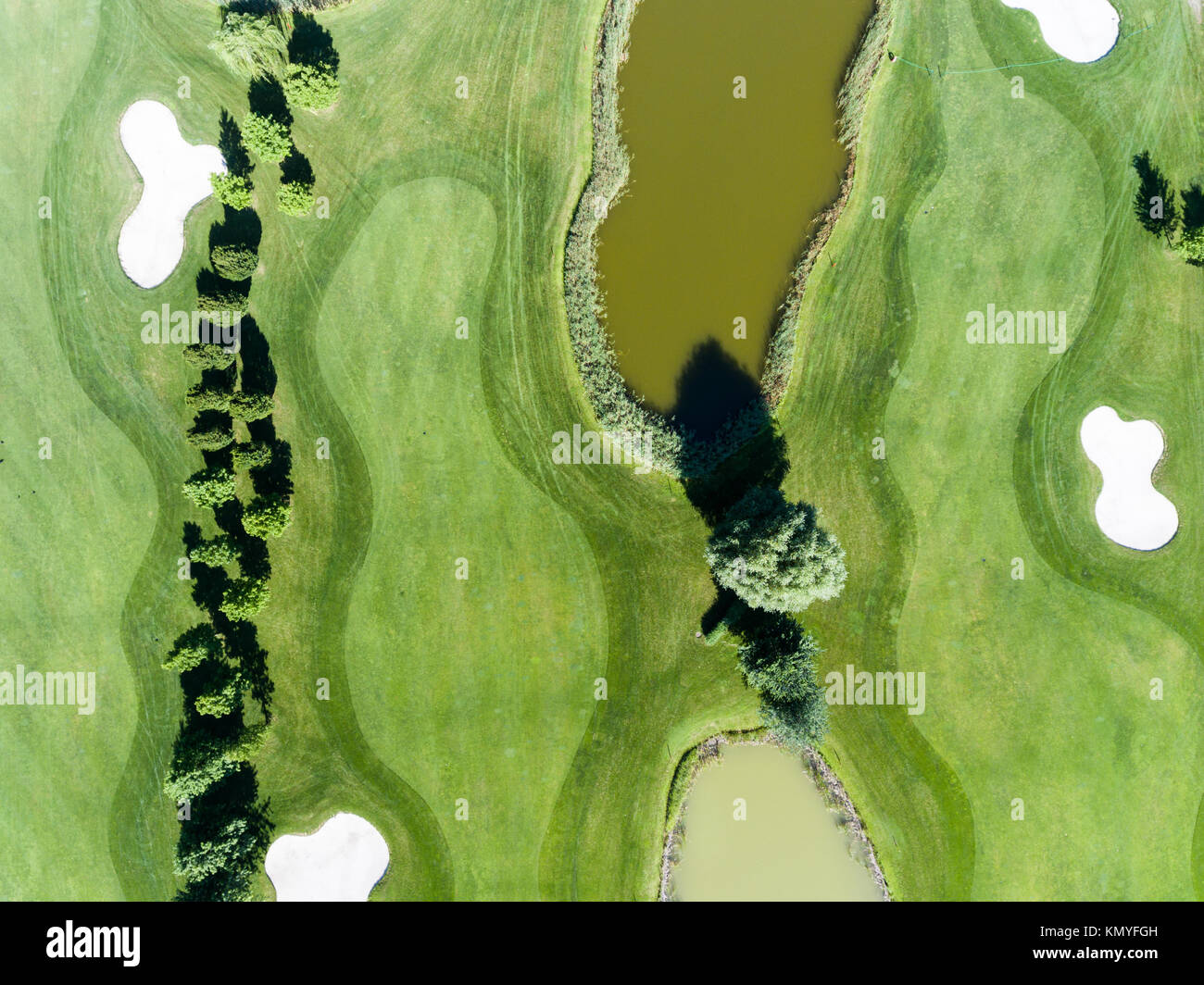 Golf field grass hole aerial hi-res stock photography and images - Alamy