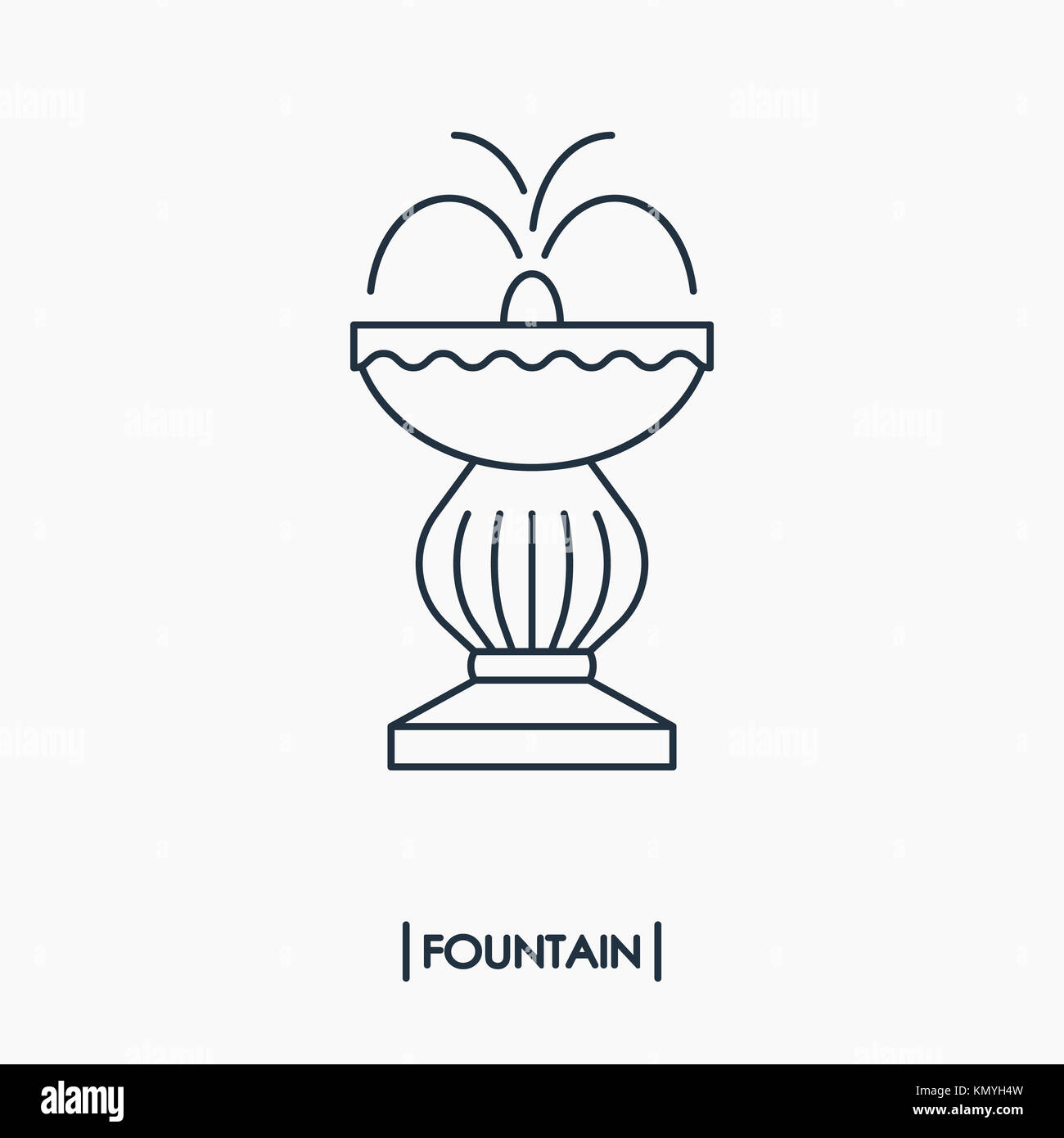 Simple water fountain Cut Out Stock Images & Pictures - Alamy