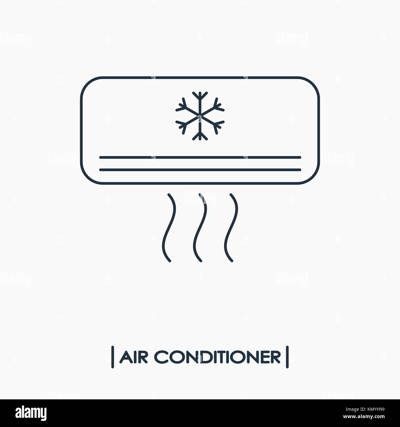 Air conditioner outline icon Stock Photo - Alamy