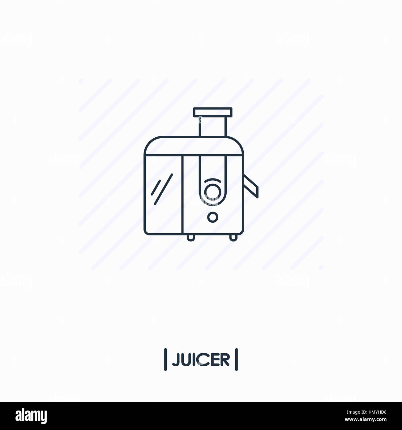 Juicer outline icon isolated Stock Photo - Alamy