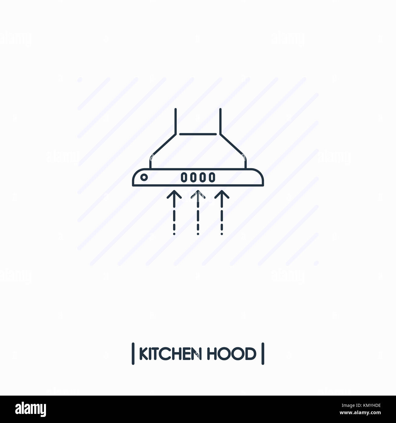 Kitchen hood outline icon isolated Stock Photo - Alamy