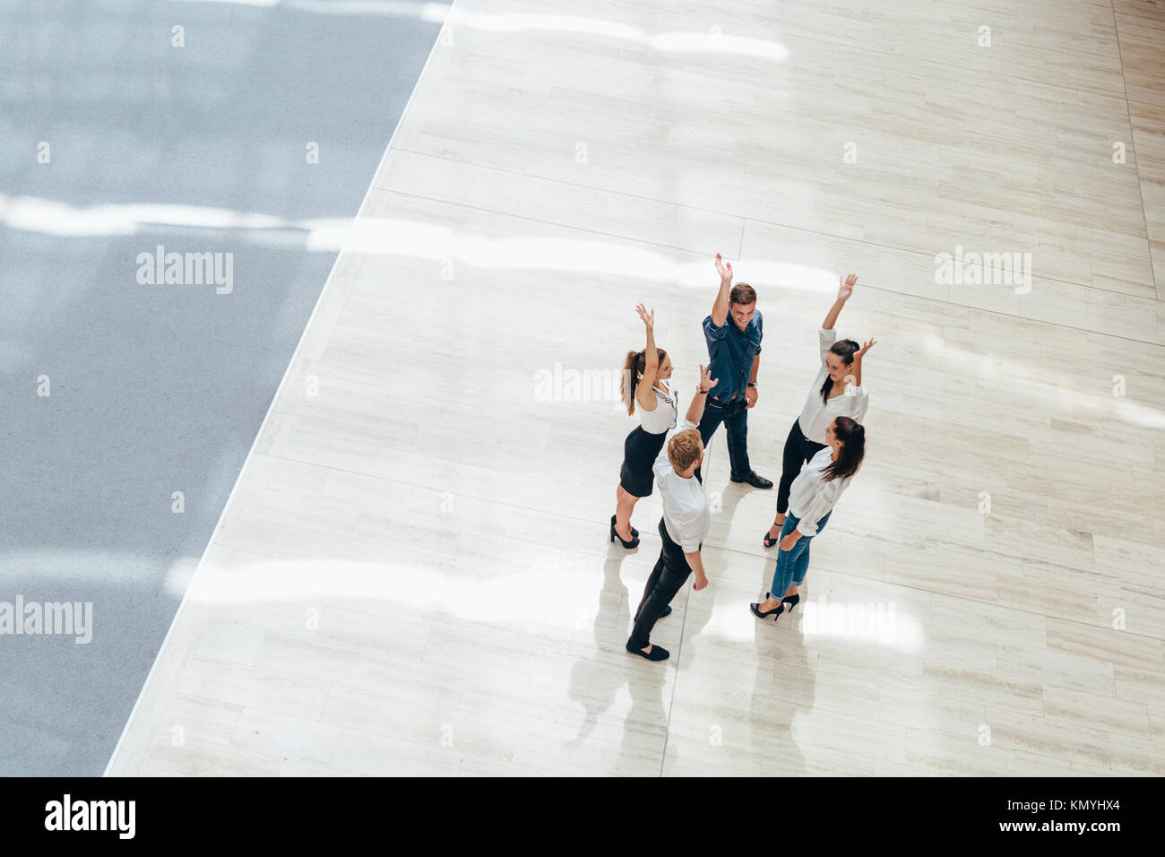 Business teamwork. People with joined hands. Union Stock Photo - Alamy