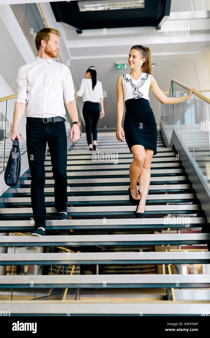 Teamwork stairs hi-res stock photography and images - Alamy