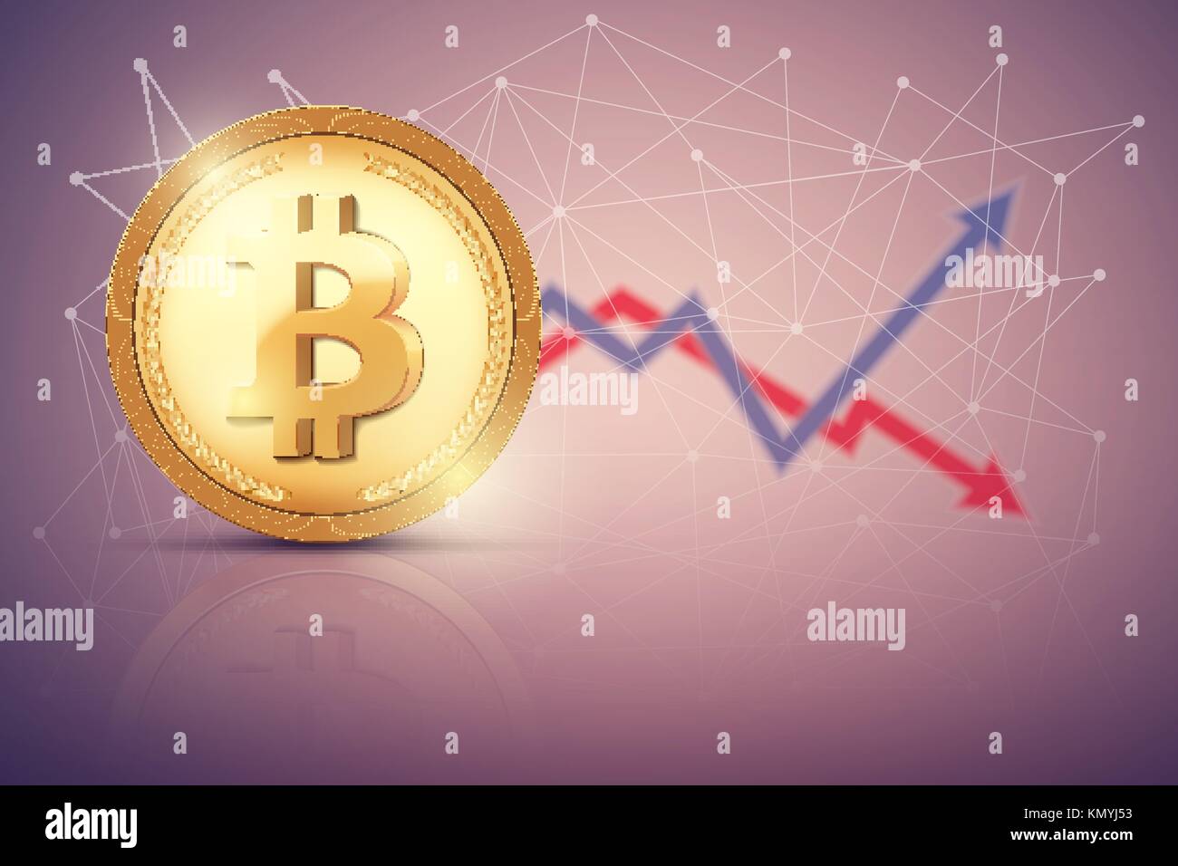 Bitcoin crypto currency diagram Stock Vector Images - Alamy