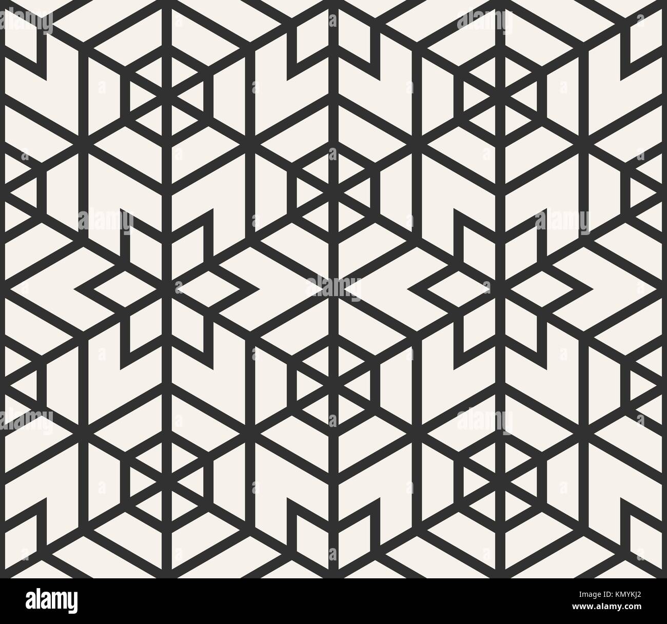 Vector seamless lines pattern. Modern stylish triangle shapes texture ...