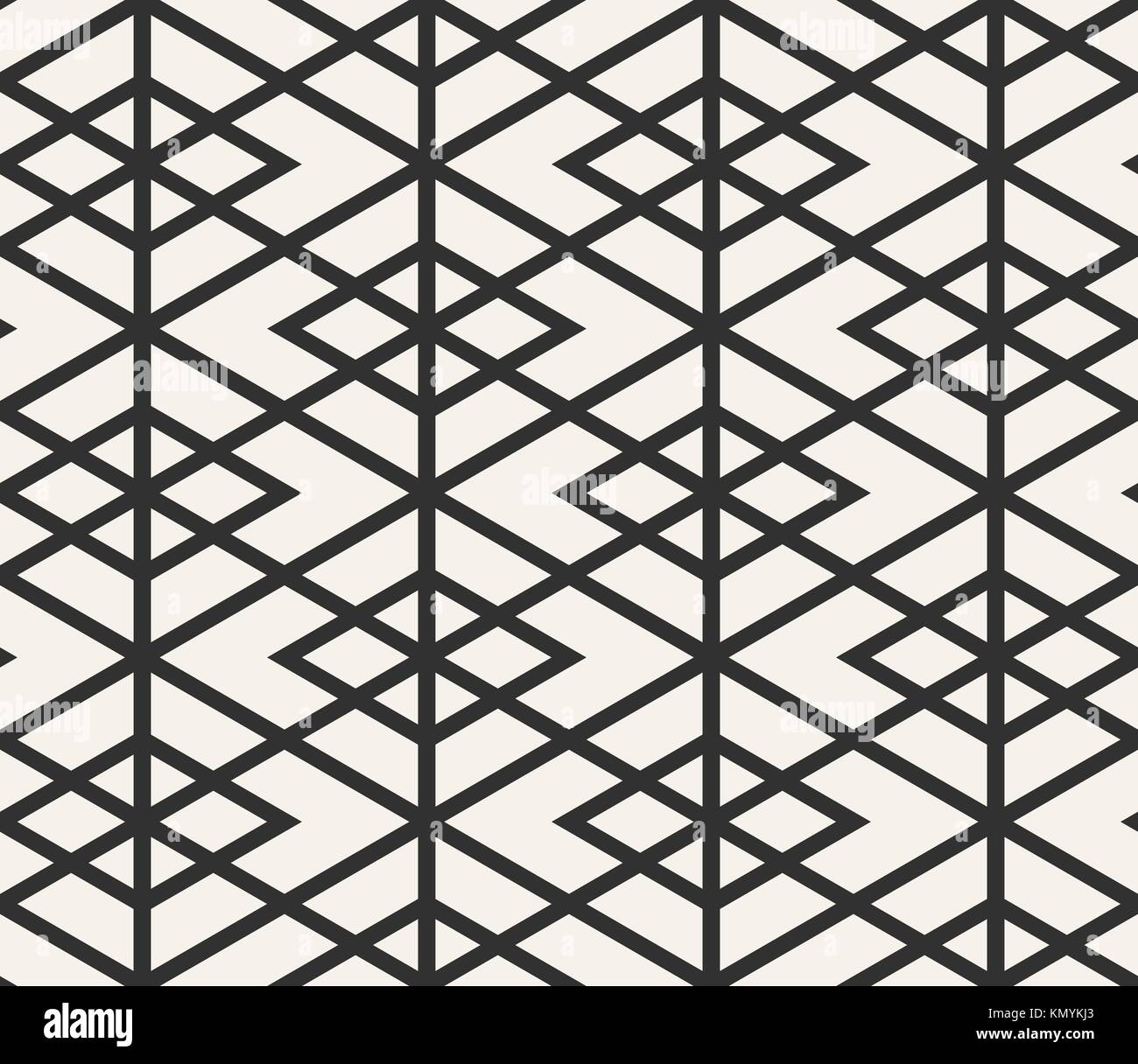 Vector seamless lines pattern. Modern stylish triangle shapes texture ...