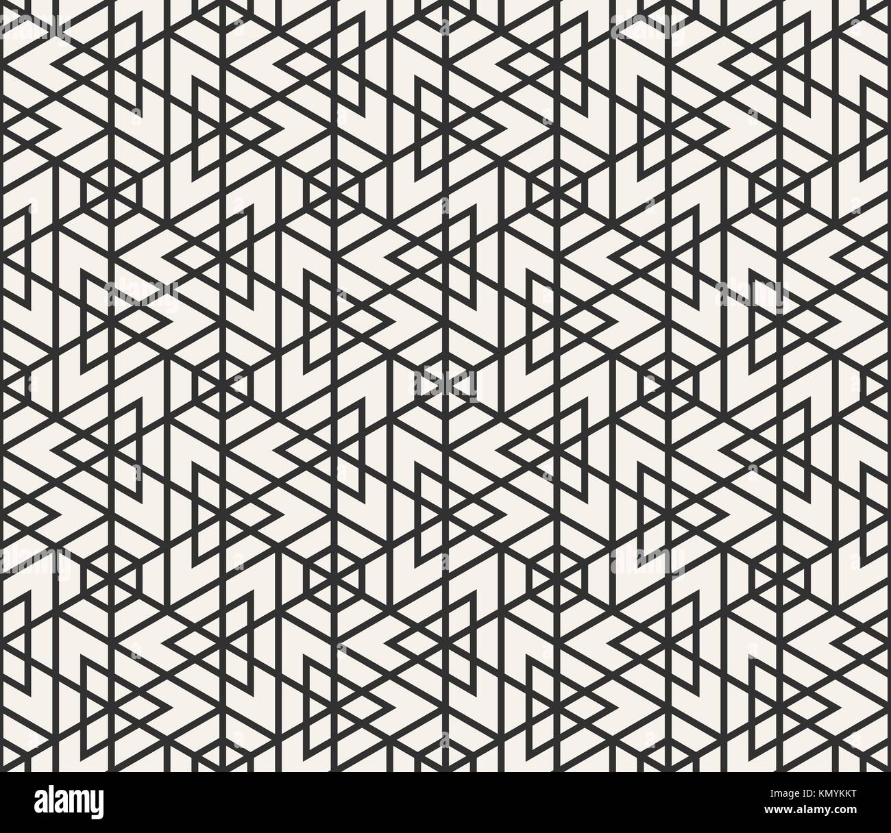 Vector seamless lines pattern. Modern stylish triangle shapes texture ...