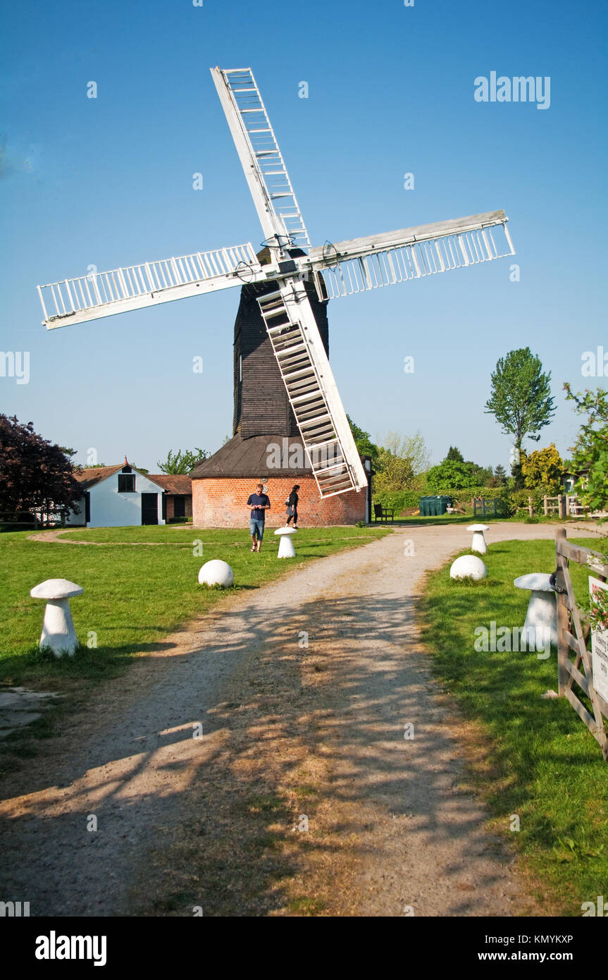 Outwood, Post Mill, Windmill, Surrey, England Stock Photo - Alamy