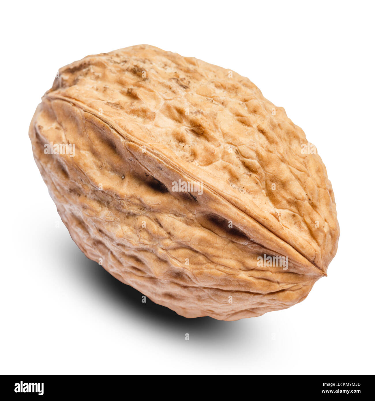 whole walnut isolated on white background. clipping path Stock Photo ...