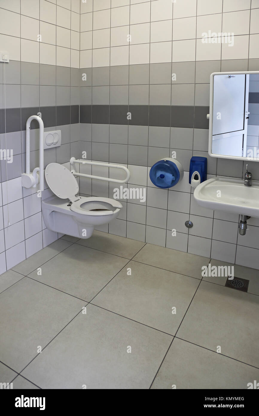Accessible Toilet for People With Physical Disabilities Stock Photo - Alamy