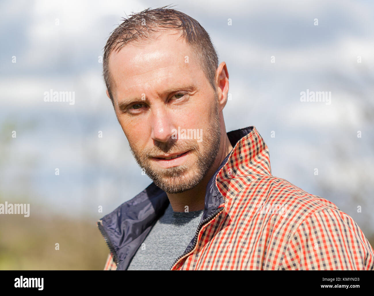 Model wearing jacket hi-res stock photography and images - Alamy