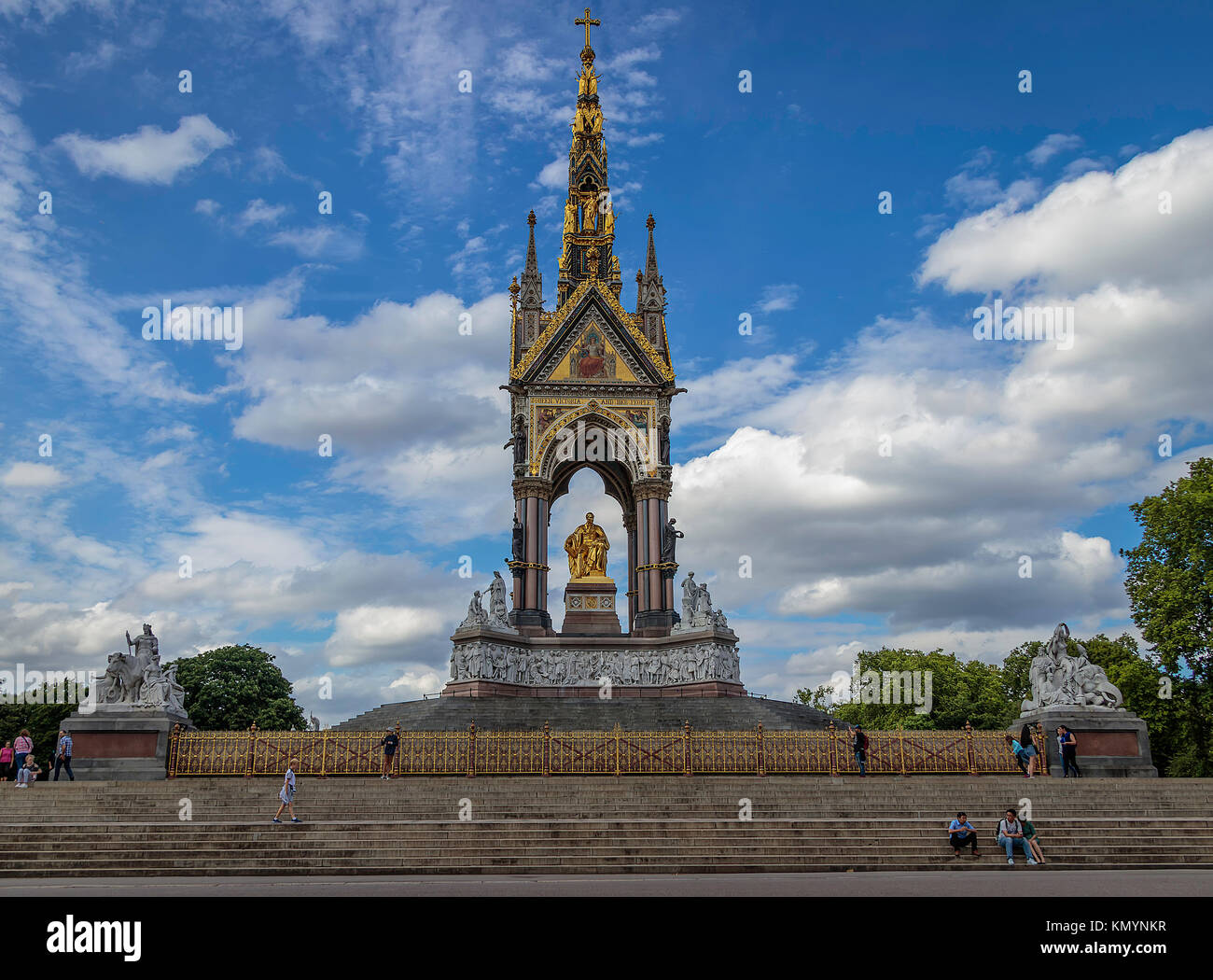 The Albert Memorial situated in Kensington Gardens, London Stock Photo - Alamy