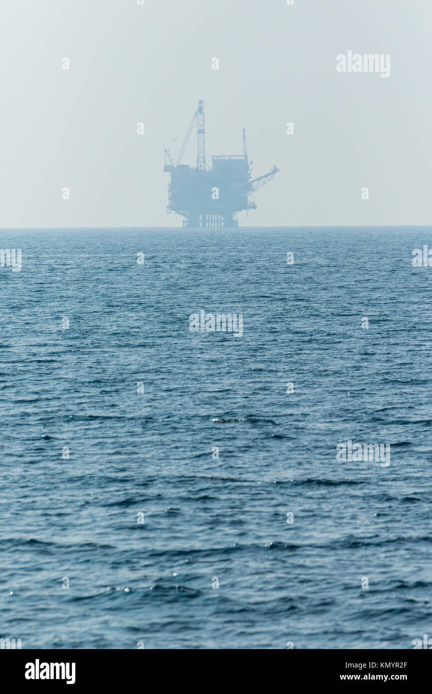 Oil platform, offshore platform, or (colloquially) oil rig, California ...