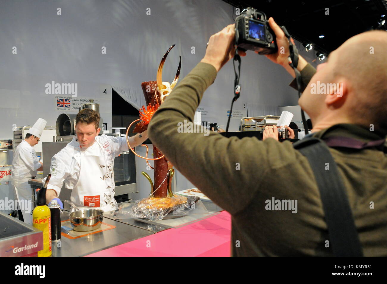 Finale test for Pastry World Cup candidates, Lyon, France Stock Photo ...