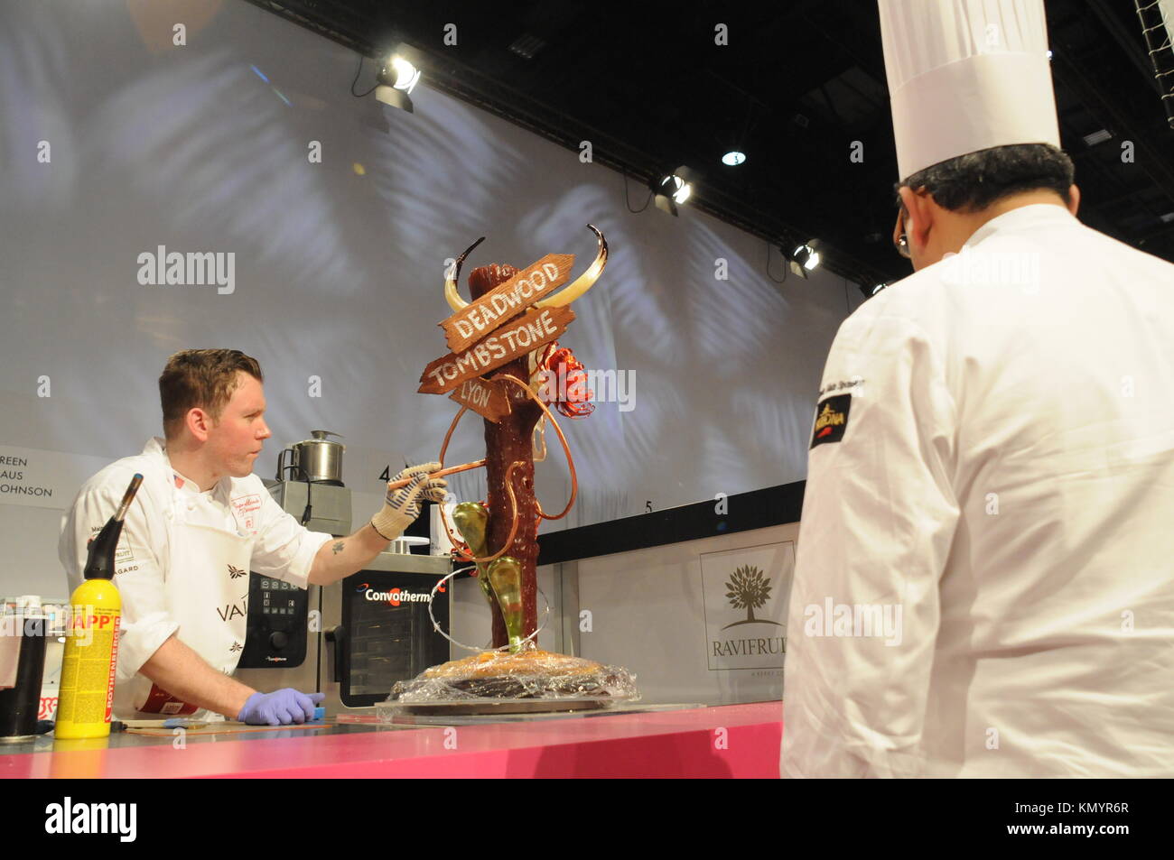 Finale test for Pastry World Cup candidates, Lyon, France Stock Photo ...