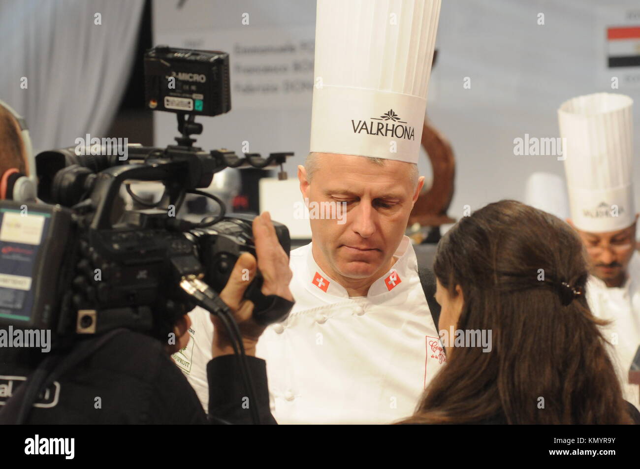 Finale test for Pastry World Cup candidates, Lyon, France Stock Photo ...