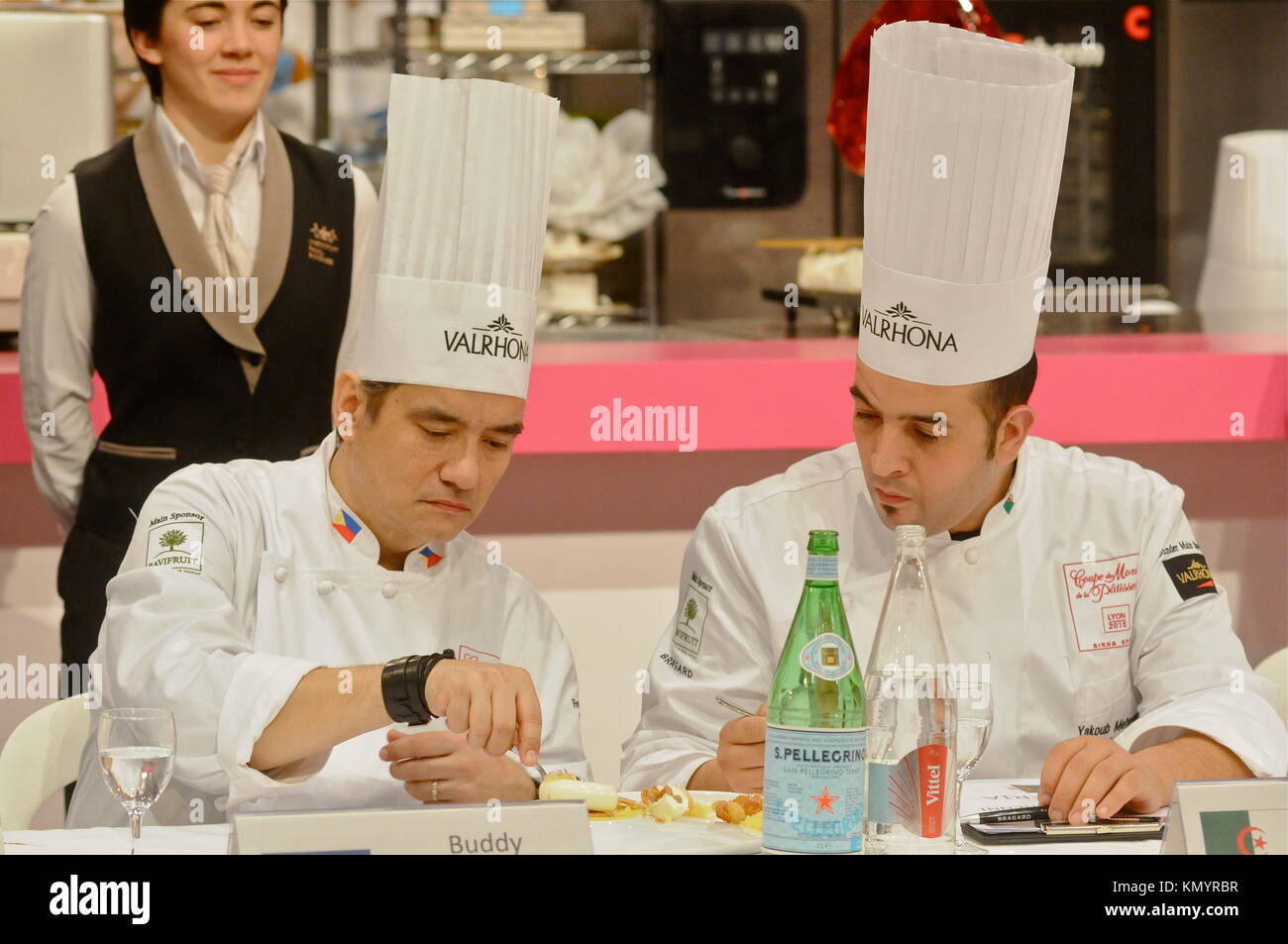 Finale test for Pastry World Cup candidates, Lyon, France Stock Photo ...