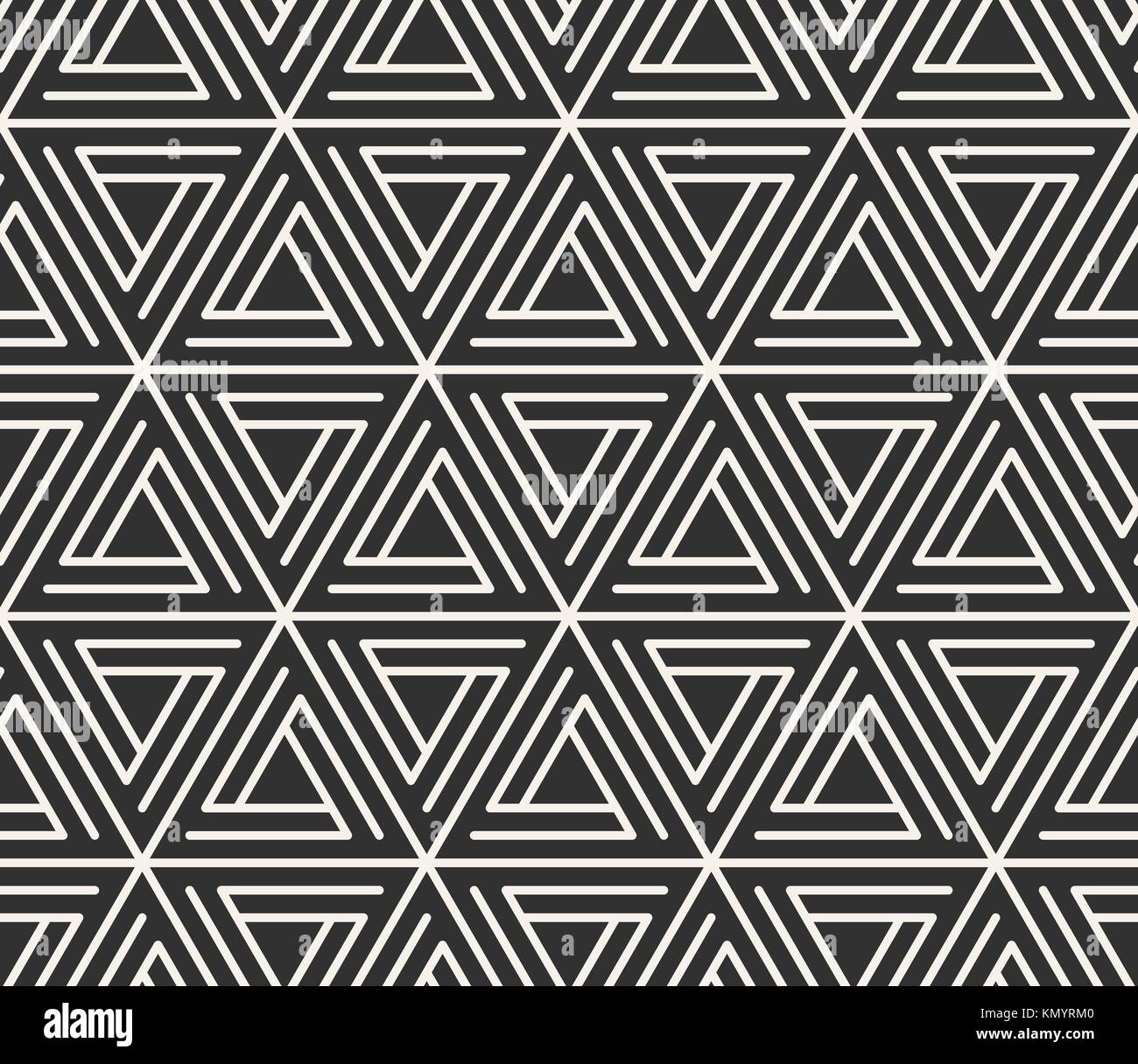 Vector seamless lines pattern. Modern stylish triangle shapes texture ...