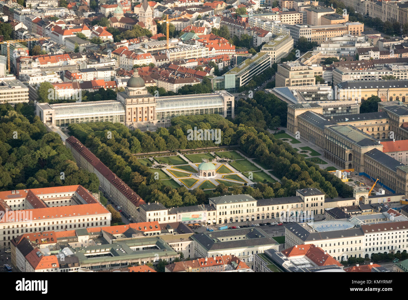 Aerial view of the Hofgarten, Munich, Bavaria, Germany Stock Photo - Alamy