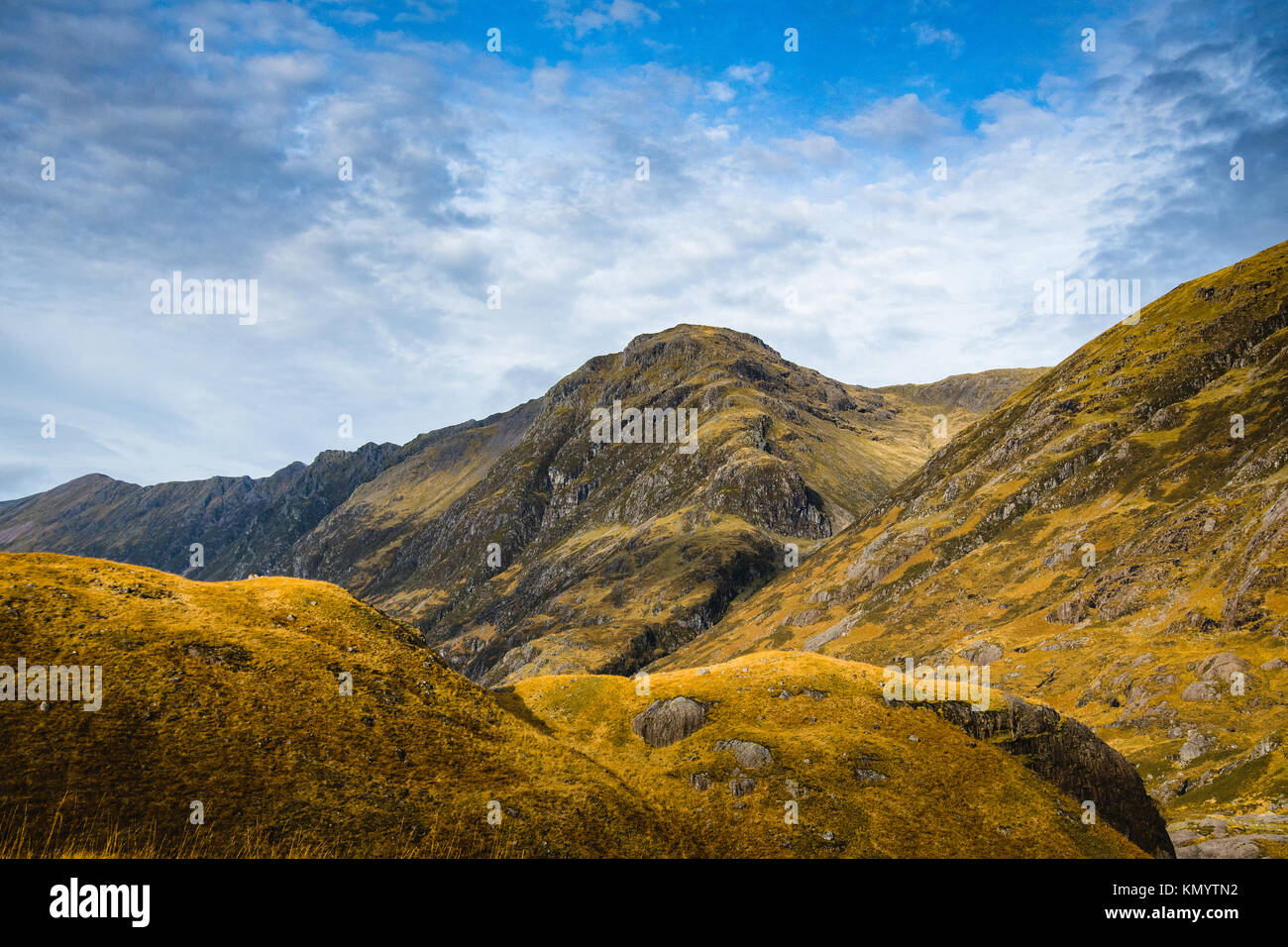 Autumn mountain panorama Glencoe - Scotland Stock Photo - Alamy