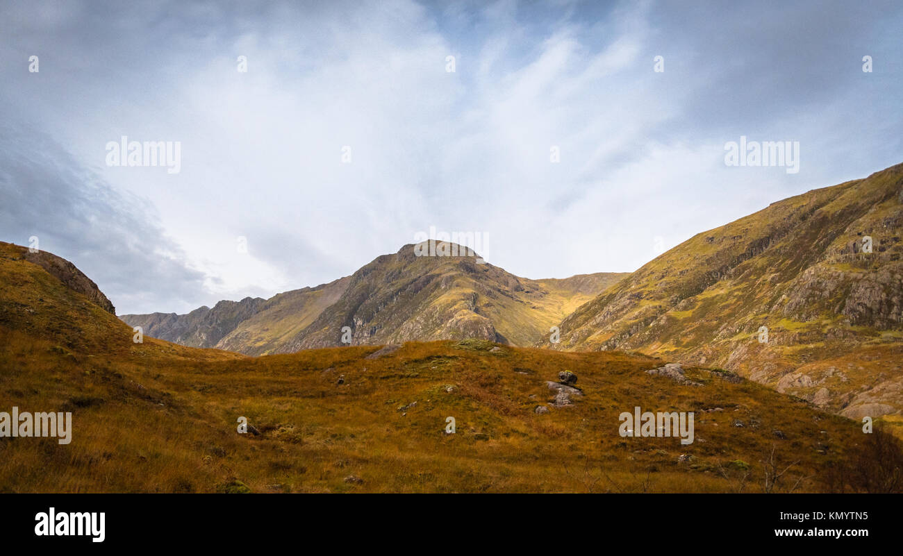 Autumn mountain panorama Glencoe - Scotland Stock Photo - Alamy