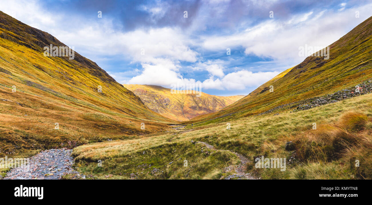 Hiking path through the Glencoe mountains, Scotland Stock Photo - Alamy