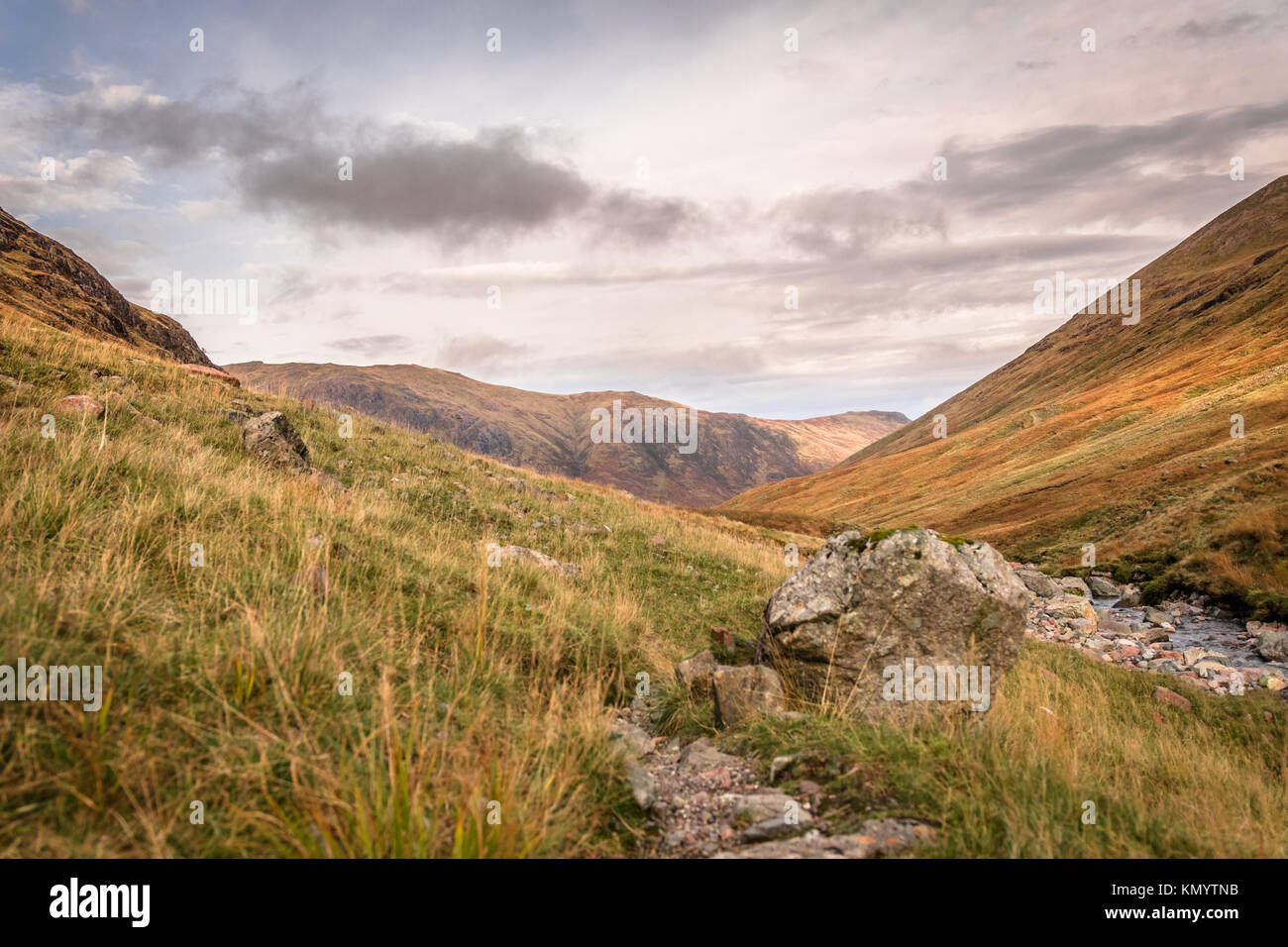 Autumn mountain panorama Glencoe - Scotland Stock Photo - Alamy