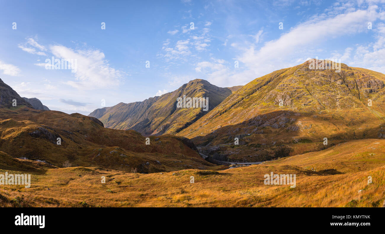 Autumn mountain panorama Glencoe - Scotland Stock Photo - Alamy