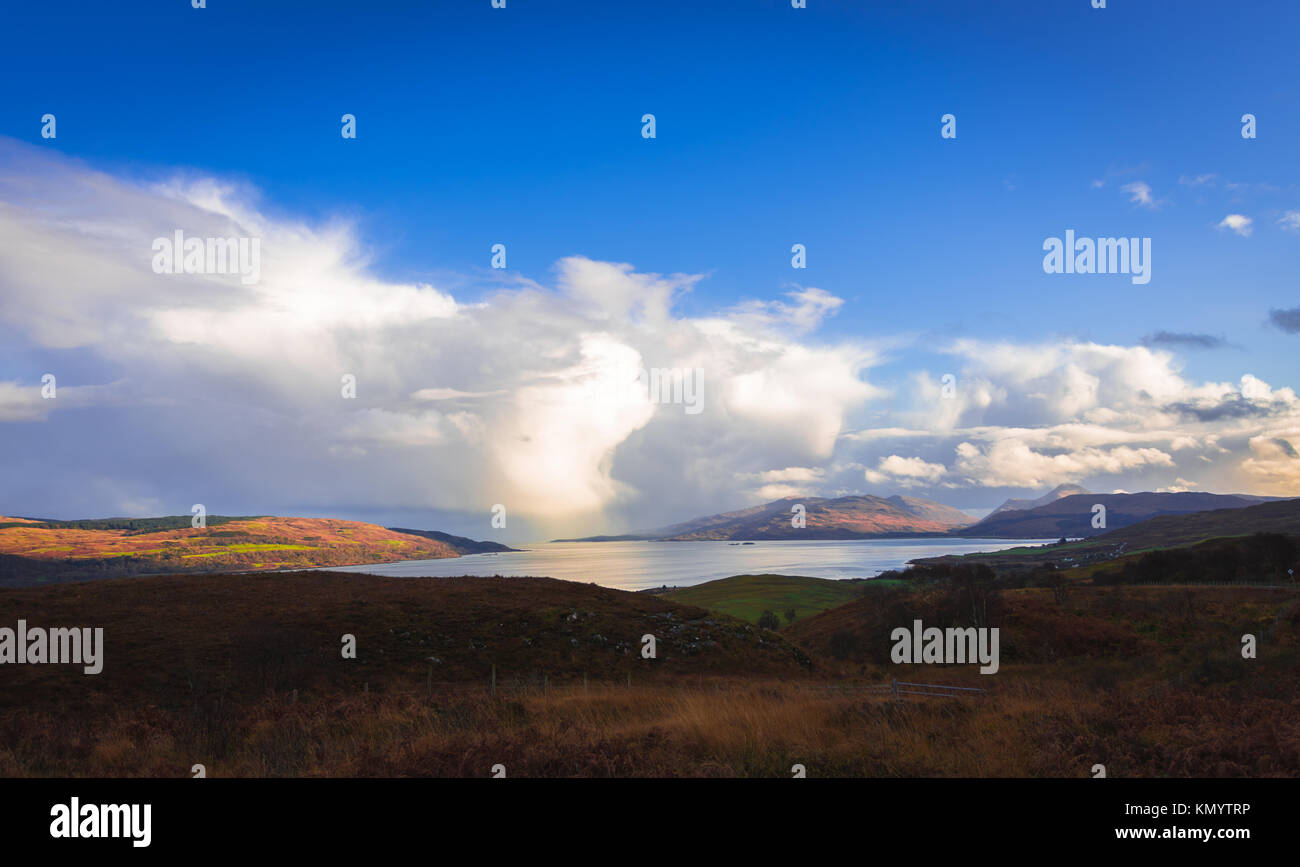 Panorama of the coast of Isle of Mull, Scotland Stock Photo - Alamy