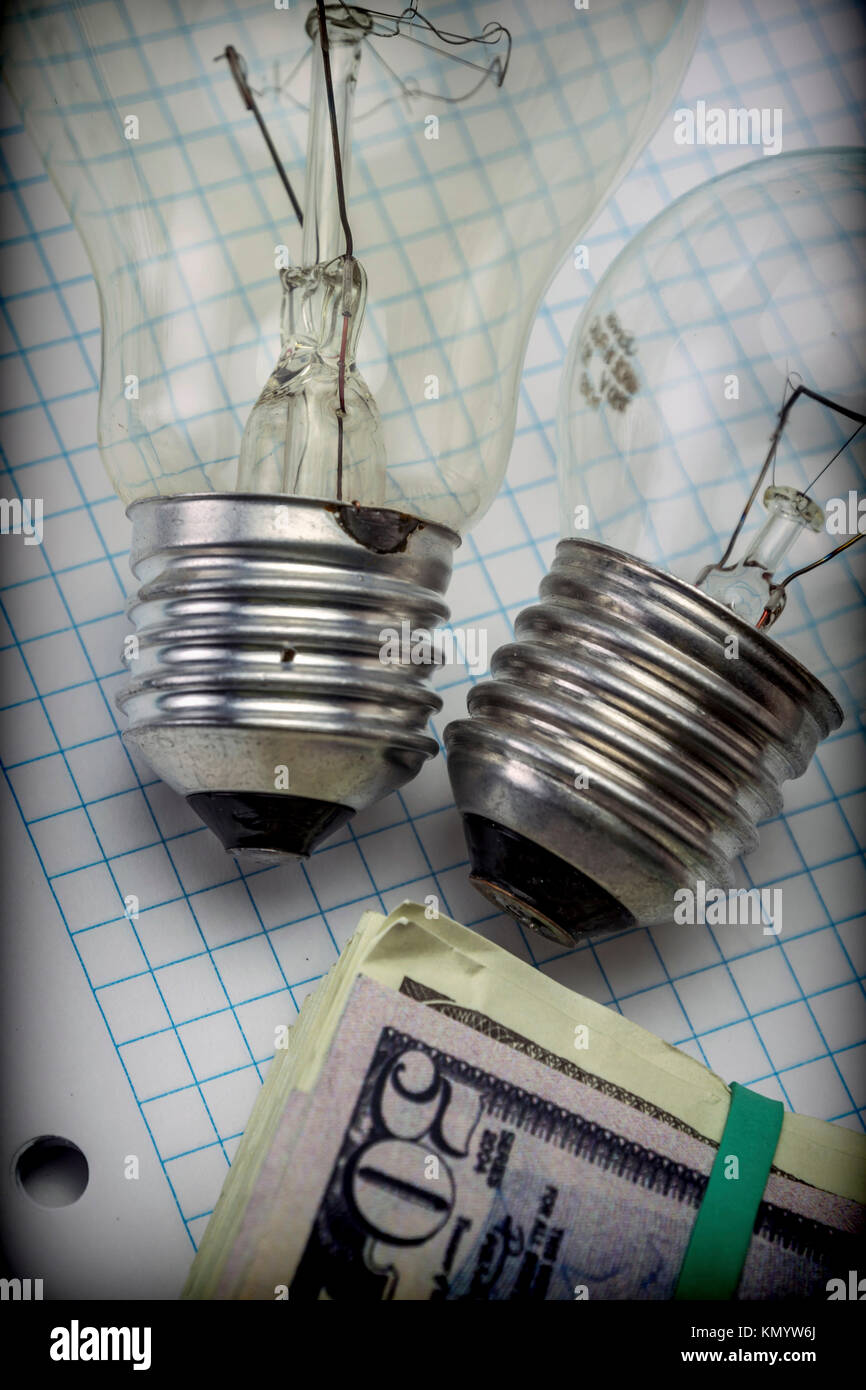 Two energy saving light bulbs hi-res stock photography and images - Alamy
