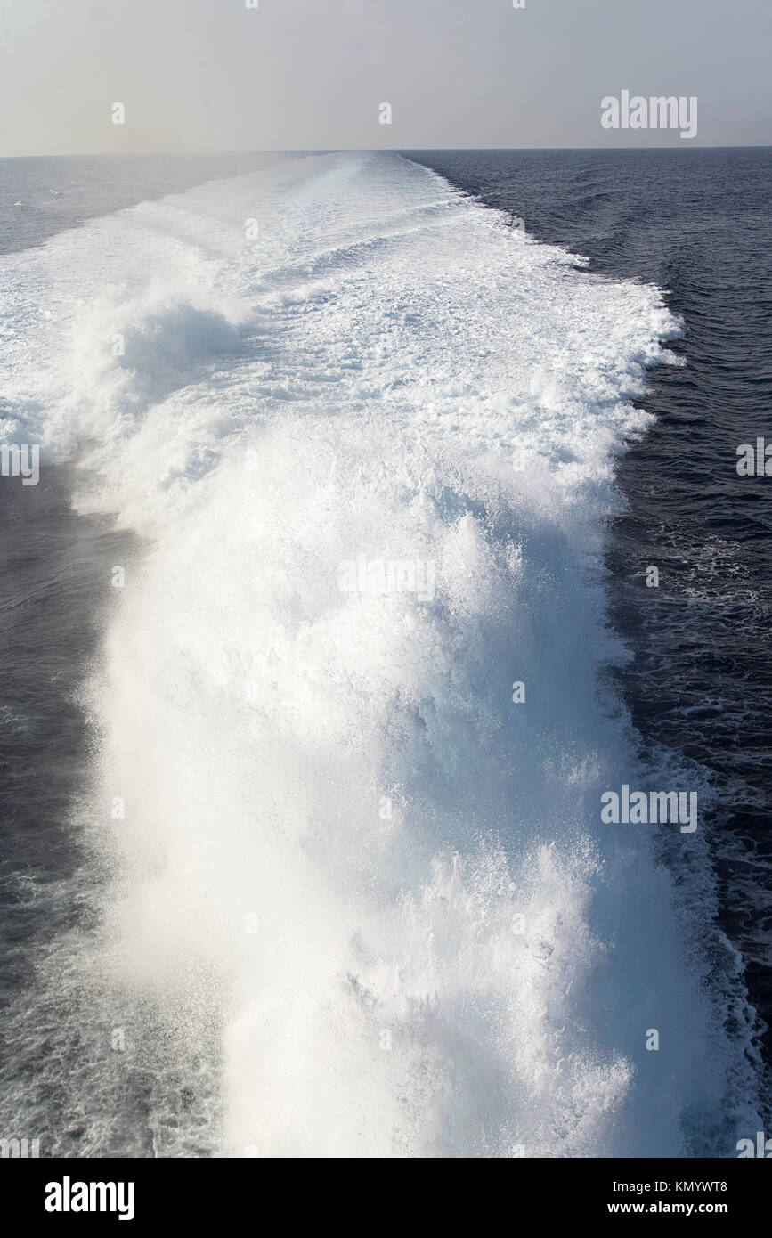 Water Trail Behind Moving Motor Boat High Resolution Stock Photography ...