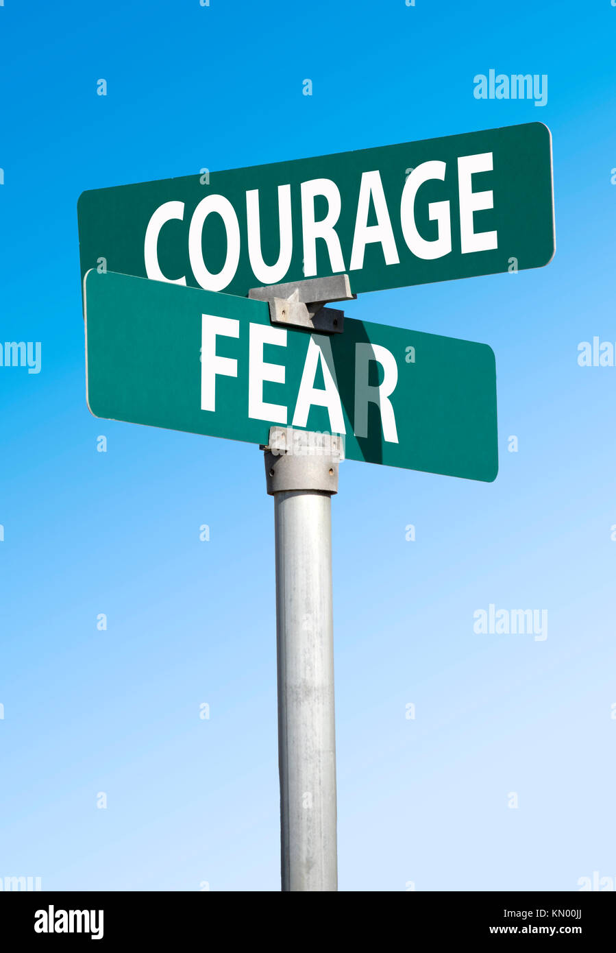 Courage and fear Stock Photo - Alamy