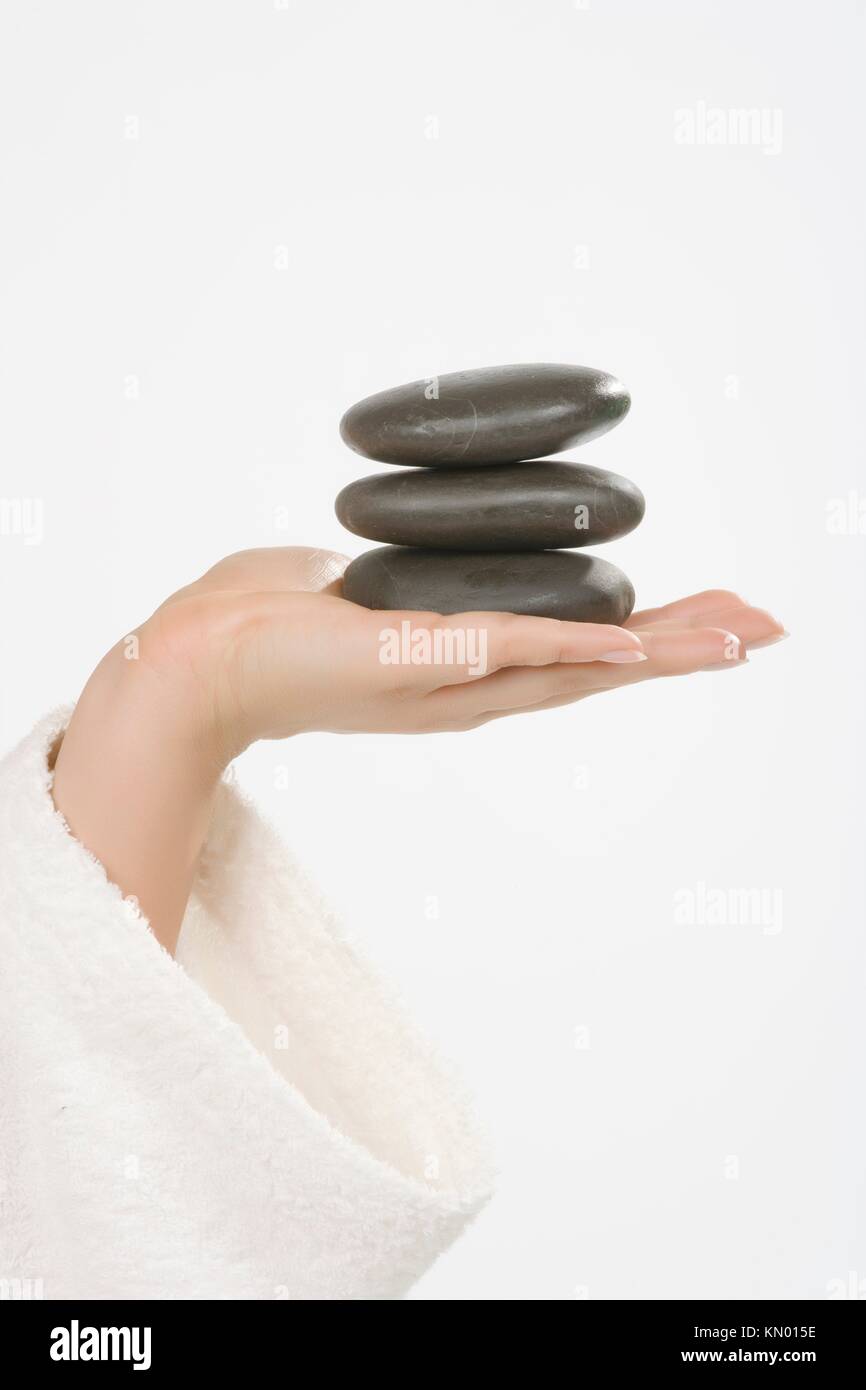 Hand stone zen hi-res stock photography and images - Alamy