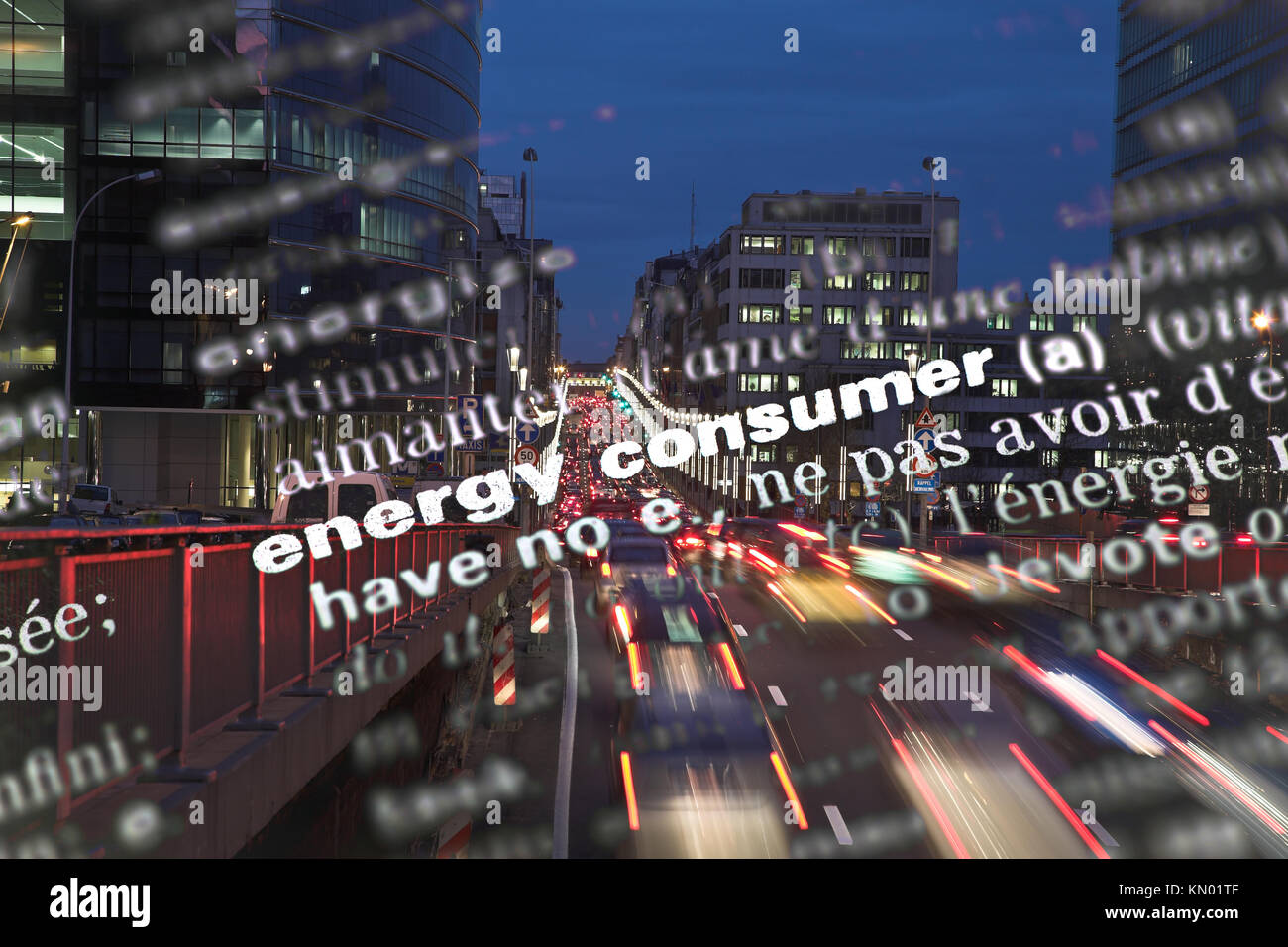 Pictures and energy related text Stock Photo - Alamy