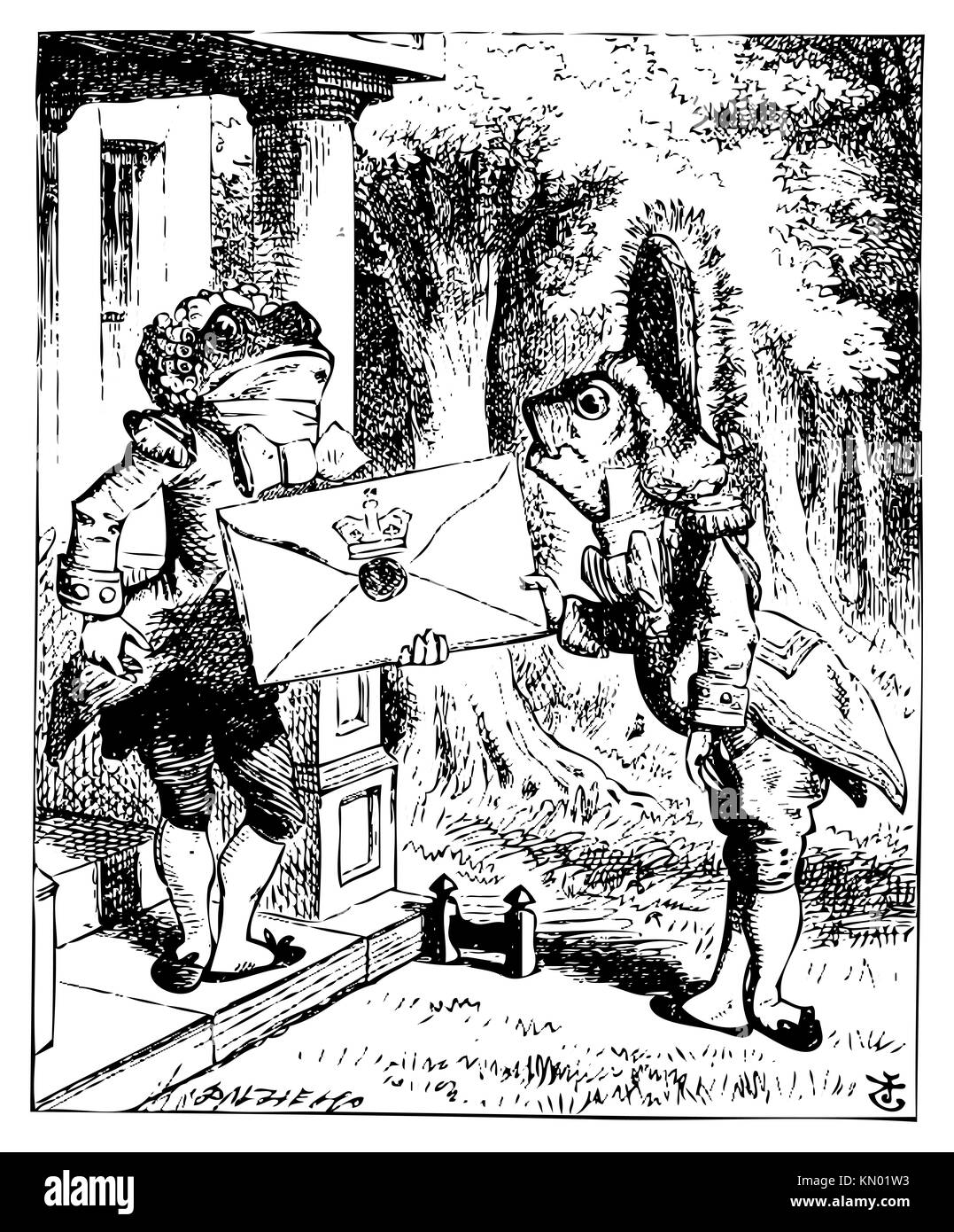 Alice in wonderland john tenniel tale hi-res stock photography and ...