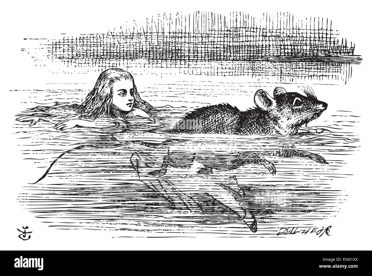 Alice in wonderland john tenniel mouse Cut Out Stock Images & Pictures ...