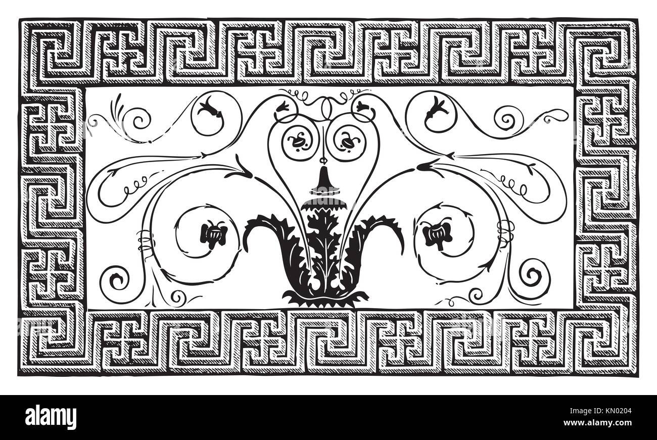 Roman Architecture Drawing Design