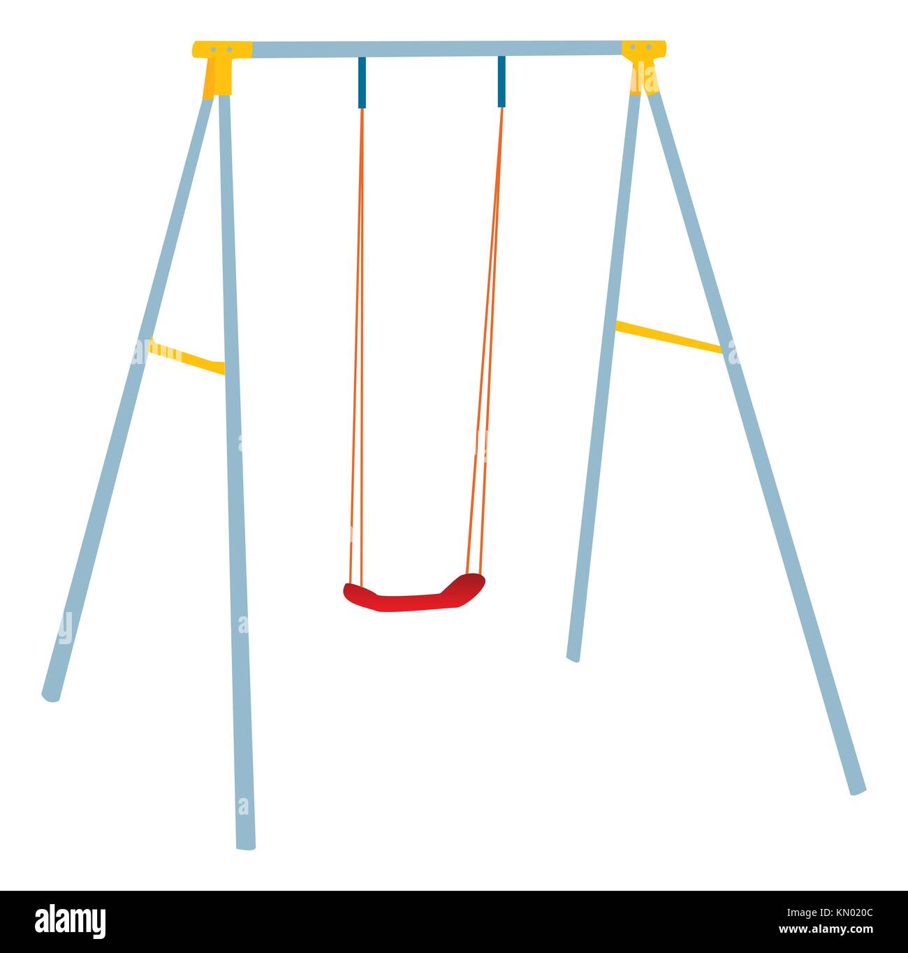 Children playing outdoors swing Cut Out Stock Images & Pictures - Alamy