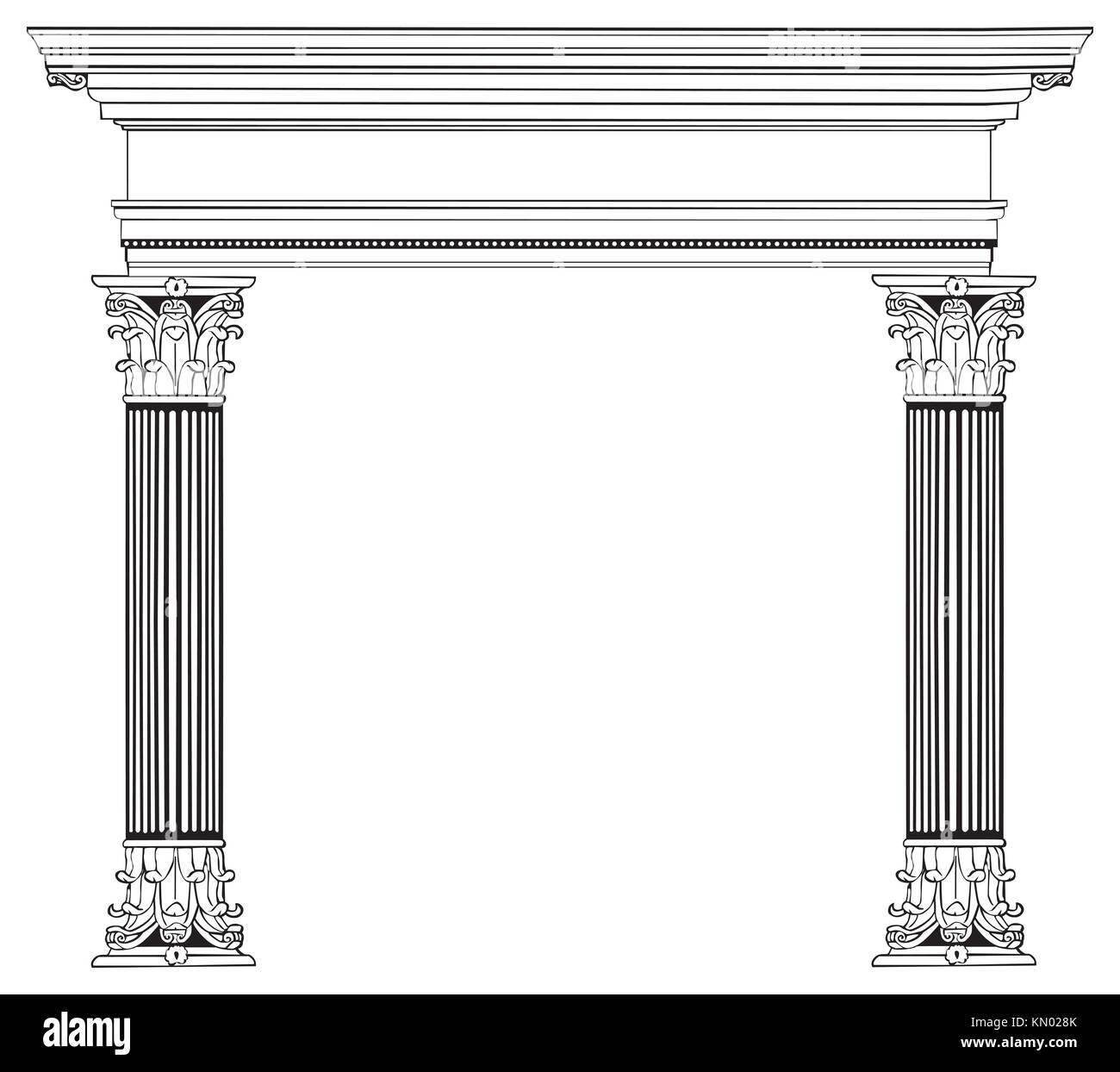 Greek Column and Arch Stock Photo - Alamy