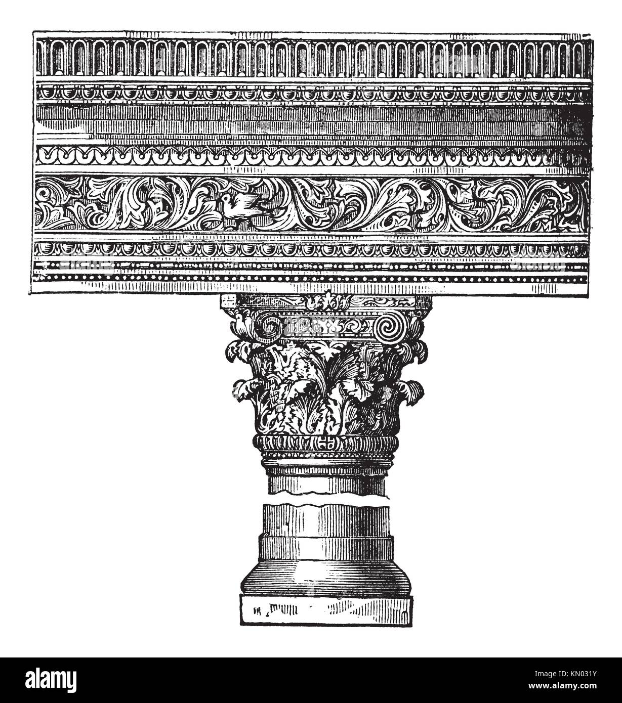 Roman pillar drawing hi-res stock photography and images - Alamy