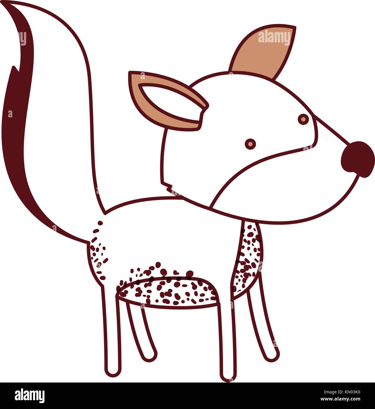 wolf cartoon in color sections silhouette Stock Vector Image & Art - Alamy