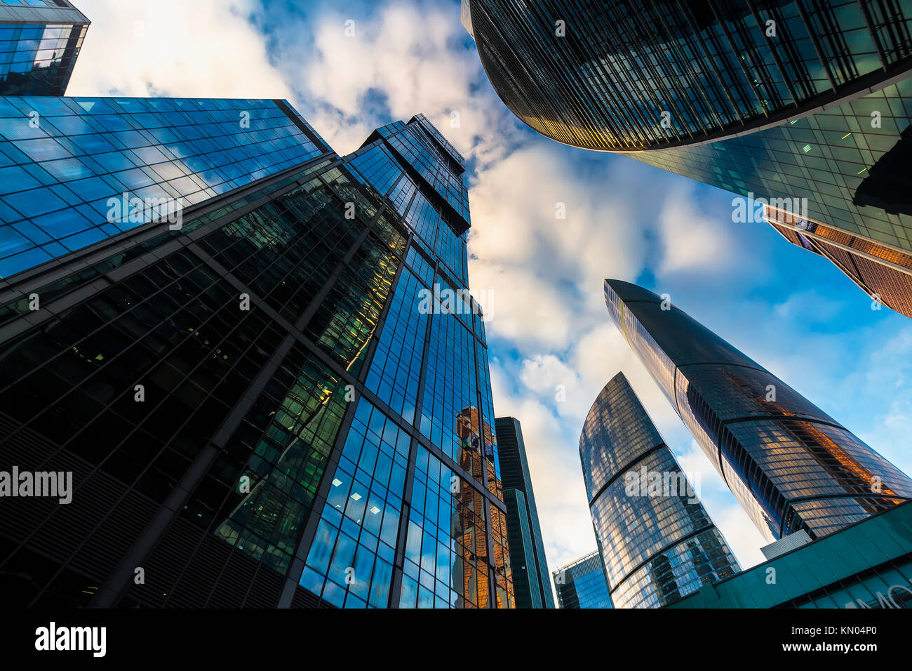 view of skyscrapers from the bottom up Stock Photo - Alamy