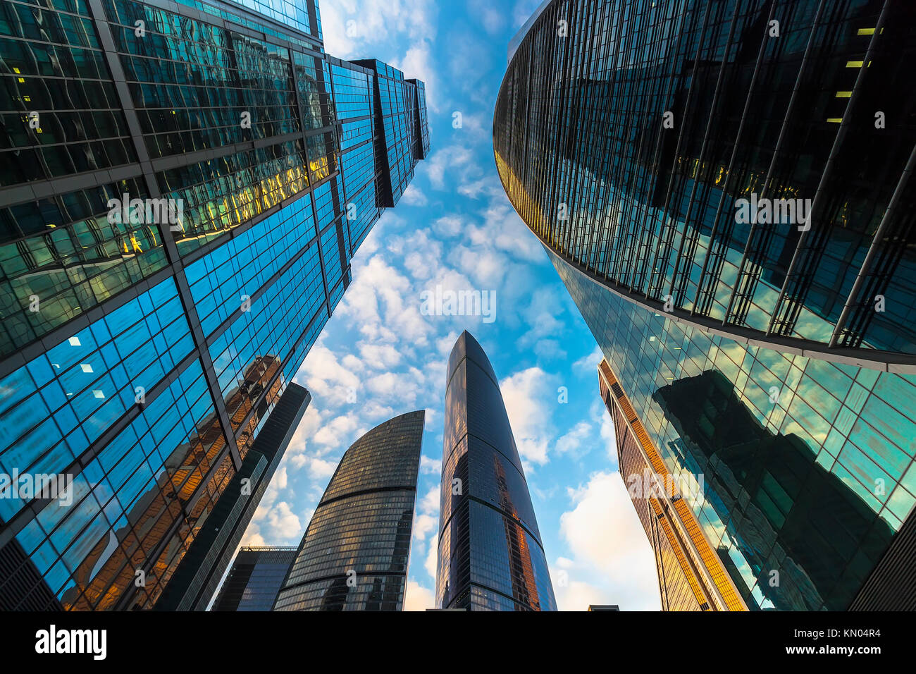 view of skyscrapers from the bottom up Stock Photo - Alamy