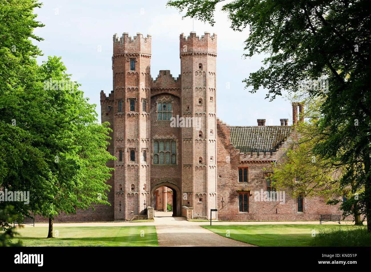 Oxburgh Hall, Oxborough, Norfolk County, East Anglia, England Stock ...